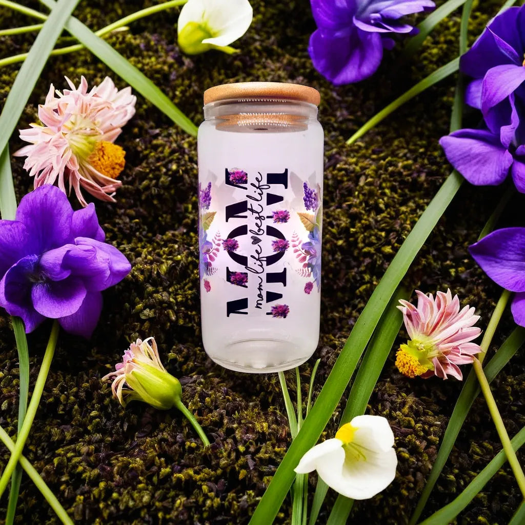 Mom Life Floral Design - Purple – The Cozy Craft Room